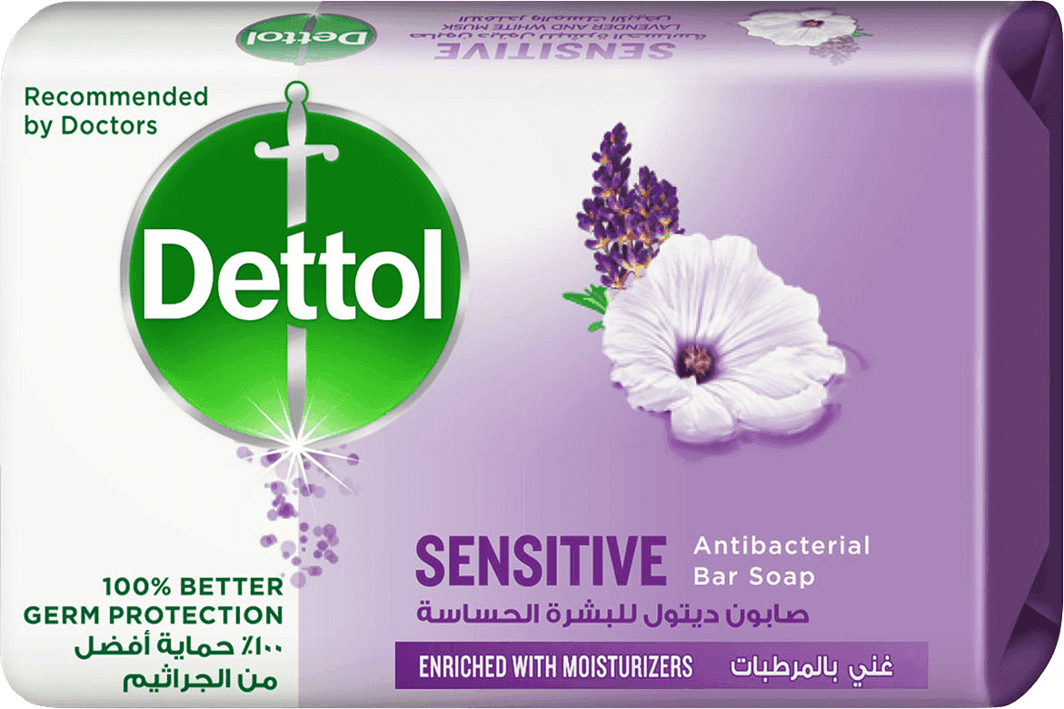 Dettol New Antibacterial Soap Sensitive 120g | Dettol